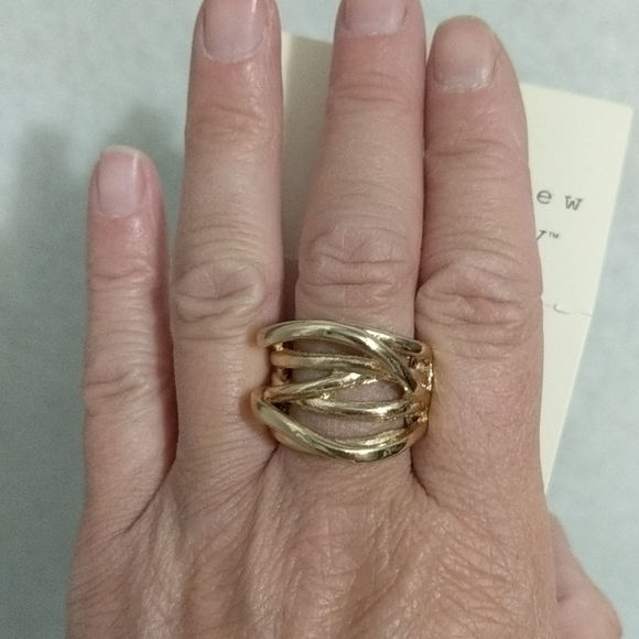 a new day | Jewelry | Nwt Stretchable Gold Ring | Poshmark